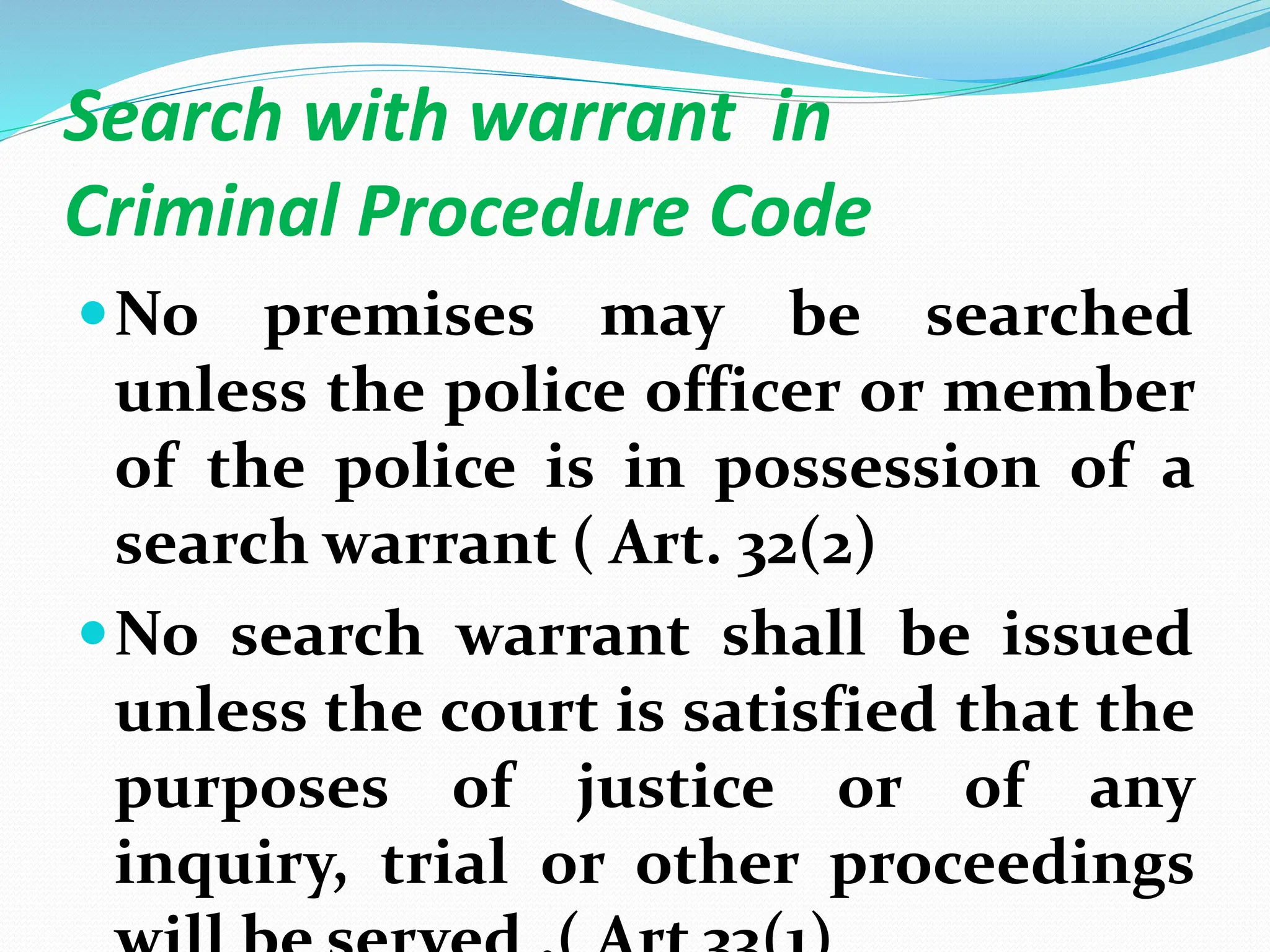 Law of criminal procedure Lecture Notes ppt | PPTX