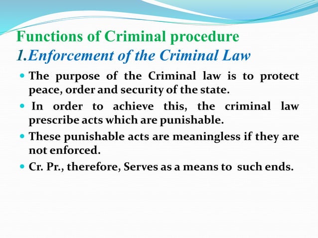 Law of criminal procedure Lecture Notes ppt | PPTX | Legal Services ...