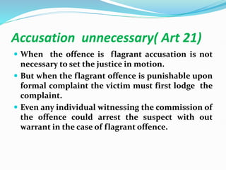 Law of criminal procedure Lecture Notes ppt | PPTX
