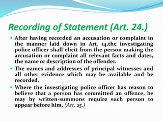 Law of criminal procedure Lecture Notes ppt | PPTX