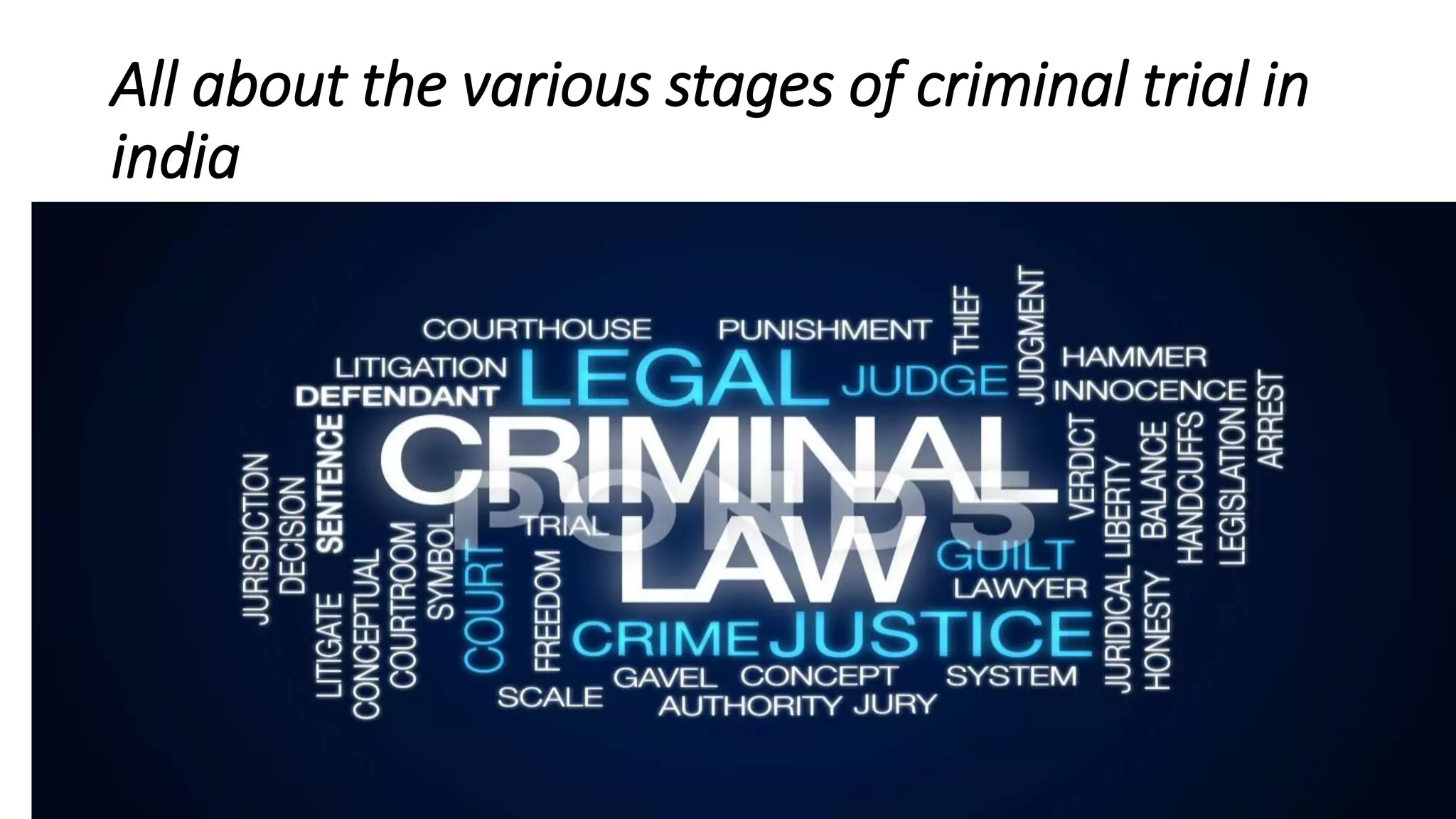 criminal proceedings in india | PPTX
