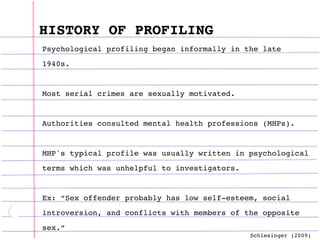 Criminal profiling | PDF