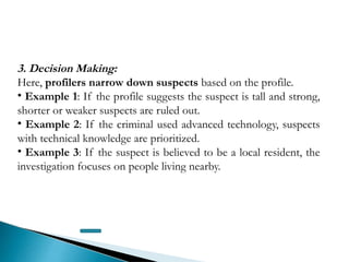 Criminal Profiling in forensic psychology pptx | PPTX
