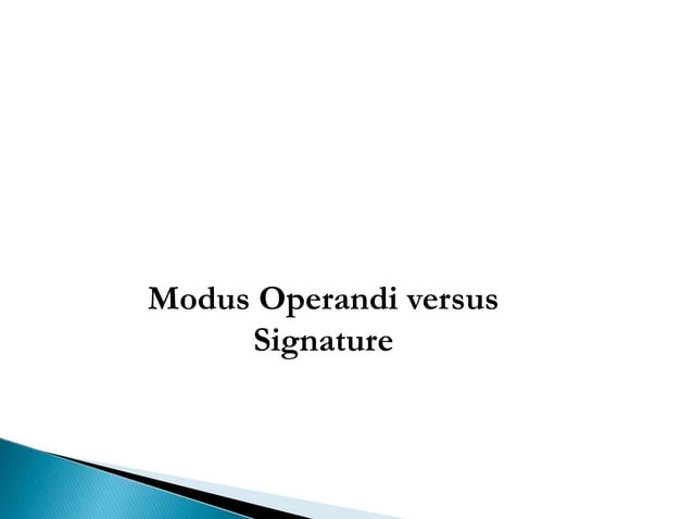 Criminal Profiling in forensic psychology pptx | PPT