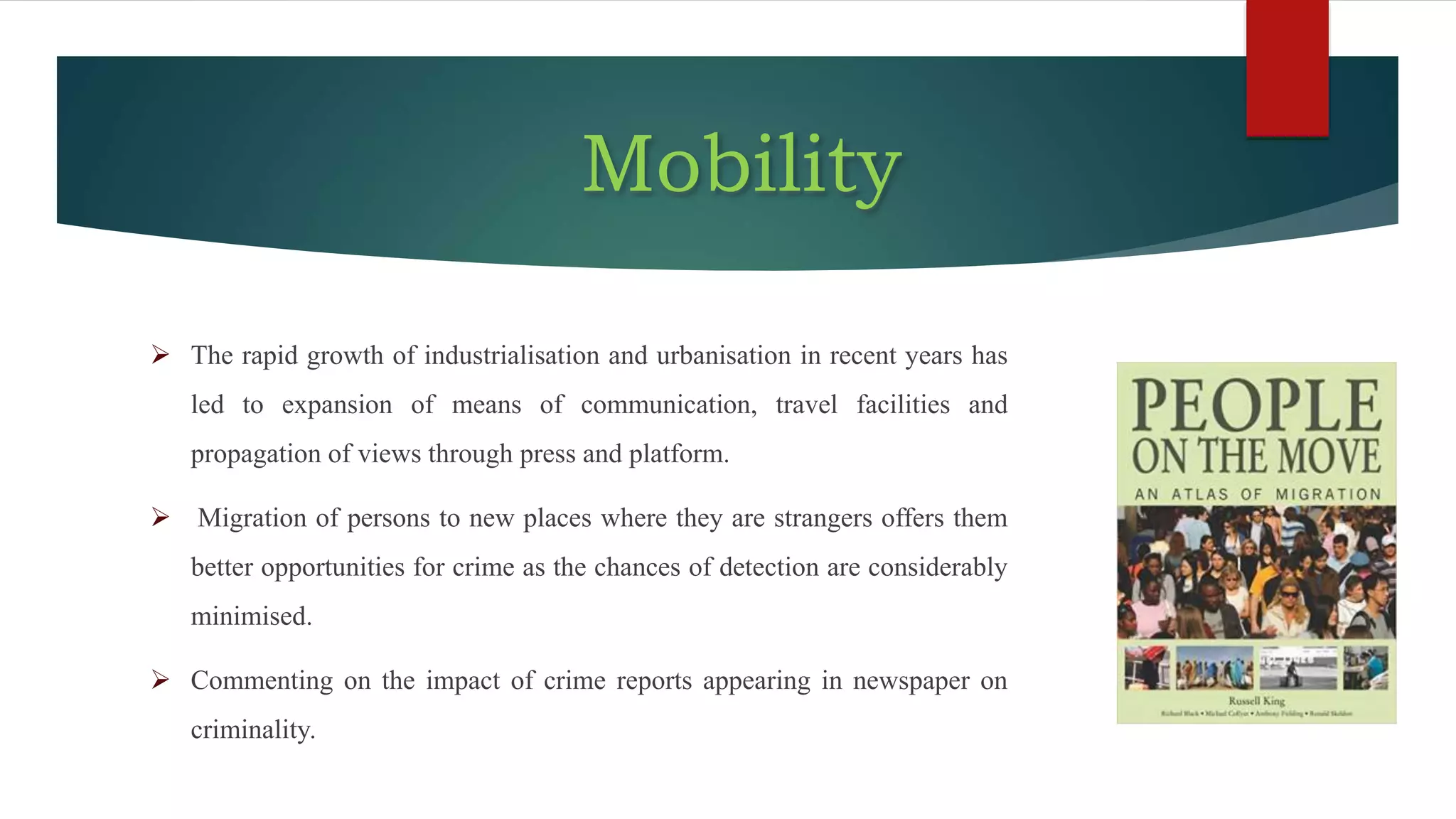 Multiple Factor Approach Theory - Mobility & Culture Conflicts | PPTX