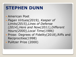 Criminal Stephen Dunn | PPTX