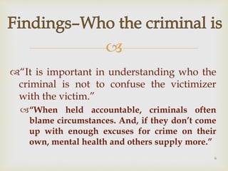 Criminal Thinking | PPTX