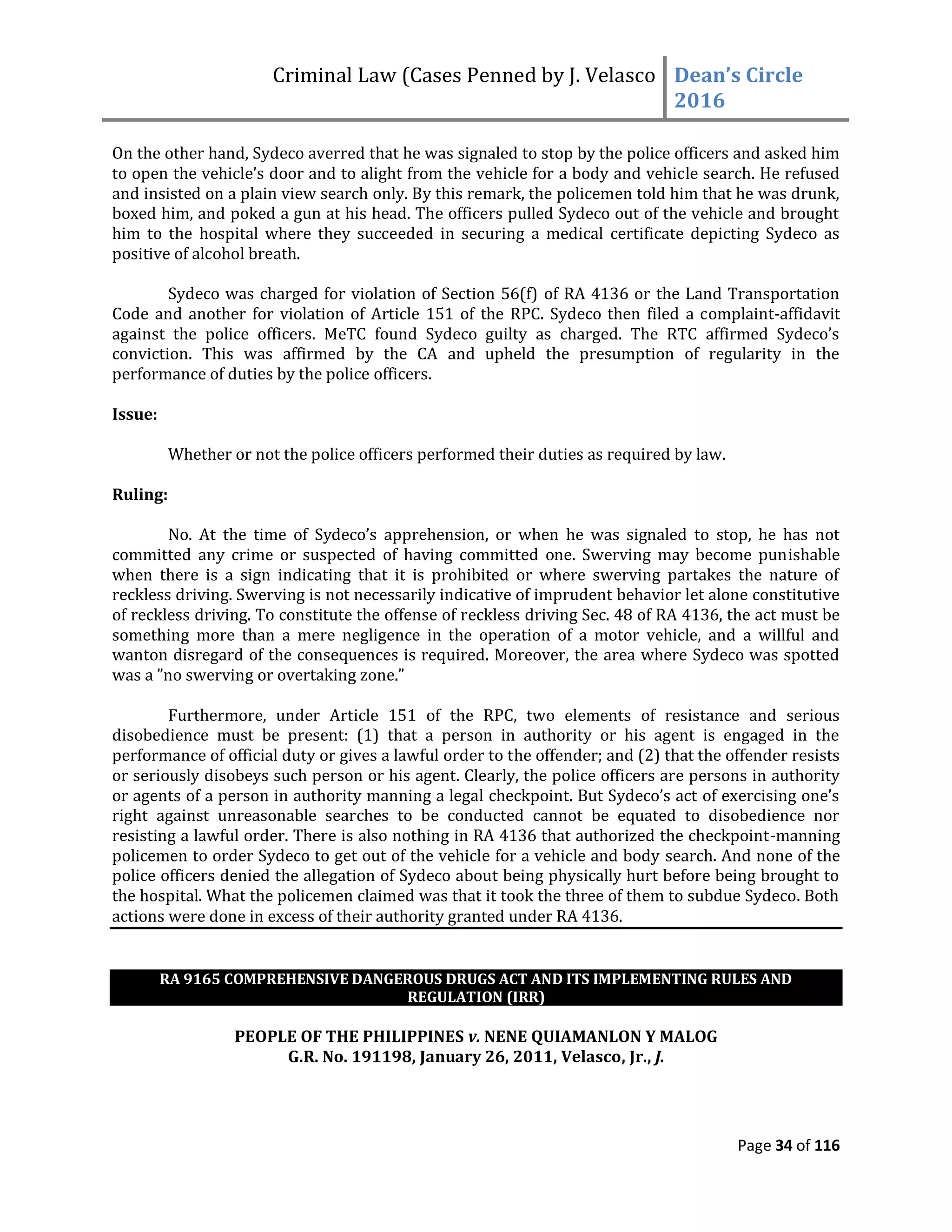 Criminal velasco cases copy | PDF