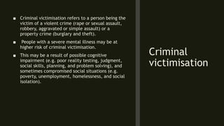 Criminal victimization | PPTX