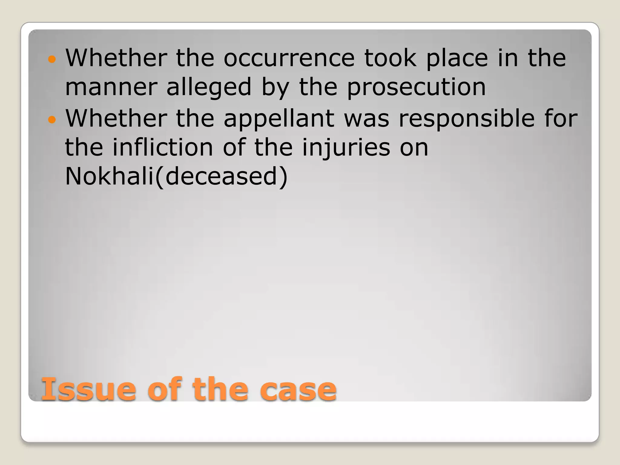 Criminal voluntarily causing grievous hurt rambaran v state | PPTX