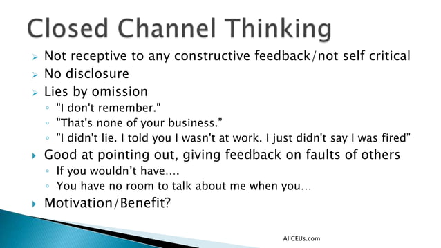 Criminogenic Thinking: Identification and Intervention | PPTX