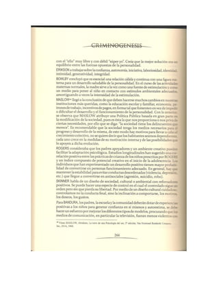 Criminología psicoanalítica, conductual y del desarrollo | PDF
