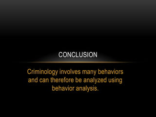 Criminology | PPTX