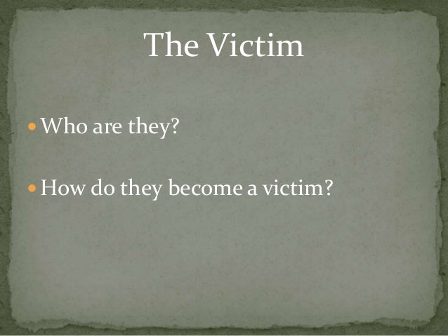 Criminology and Victimology