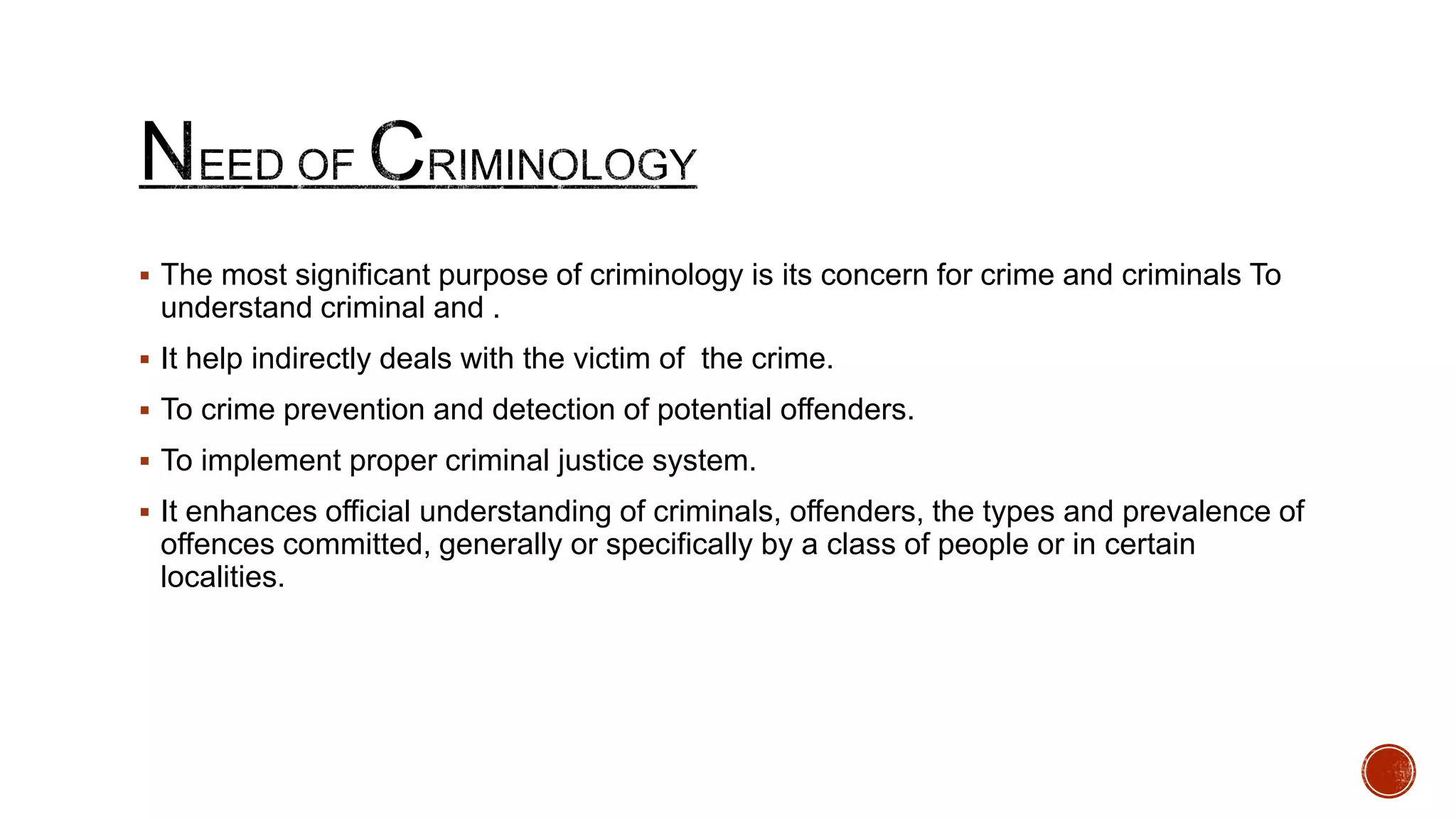 Criminology | PPTX