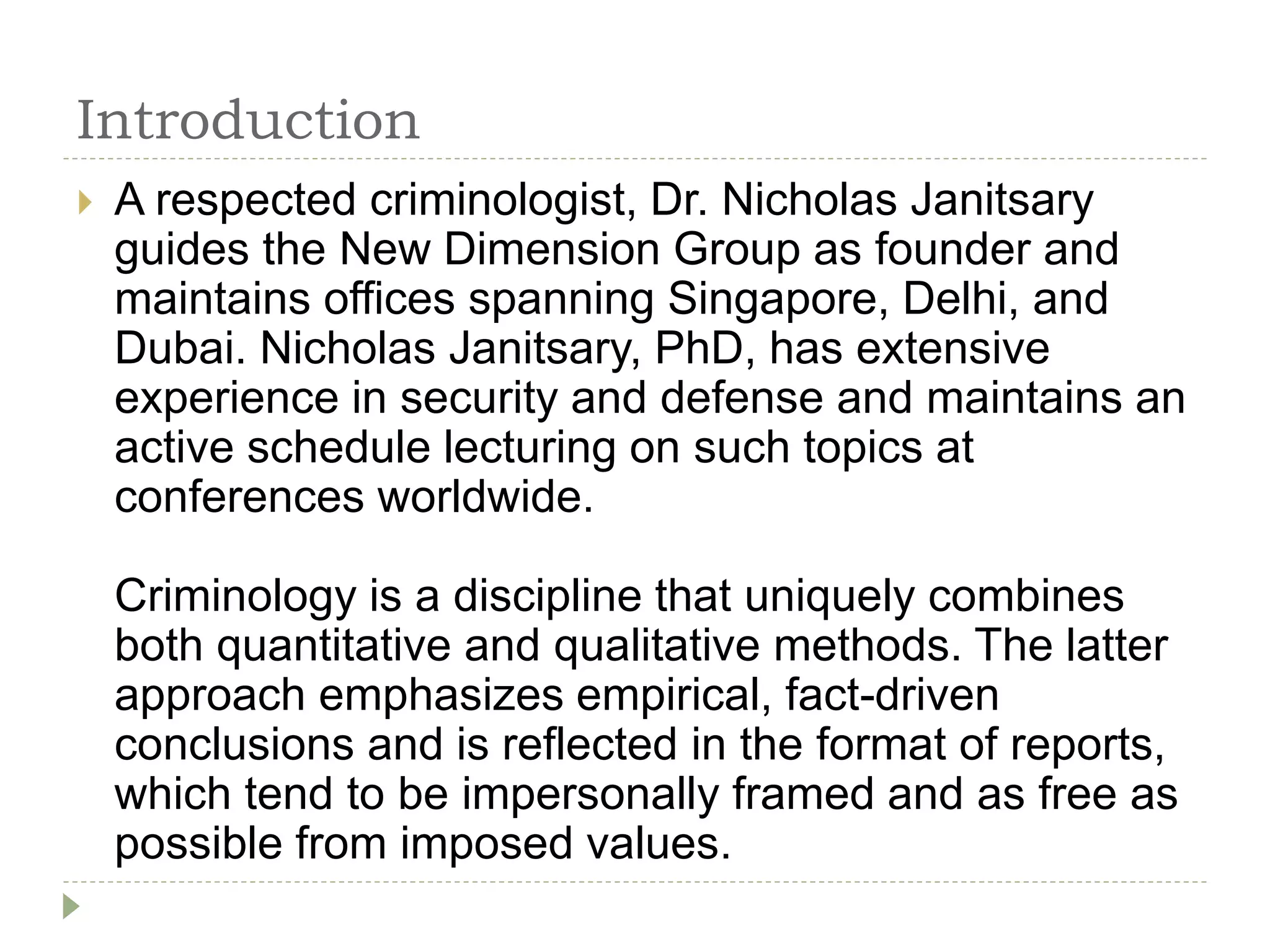 Criminology - A Combination of Quantitative and Qualitative Techniques ...