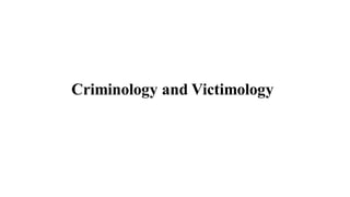 Criminology and Victimology.pdf(forensic science) | PPT