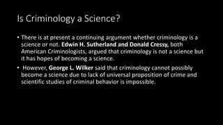 ADJ 201-63 Criminology Lesson 1 | PPTX