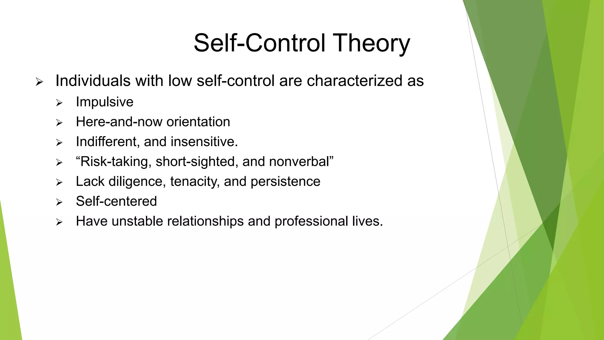 Theories of Criminal Behavior and Rehabilitation Overview | PPTX