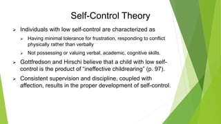 Theories of Criminal Behavior and Rehabilitation Overview | PPTX