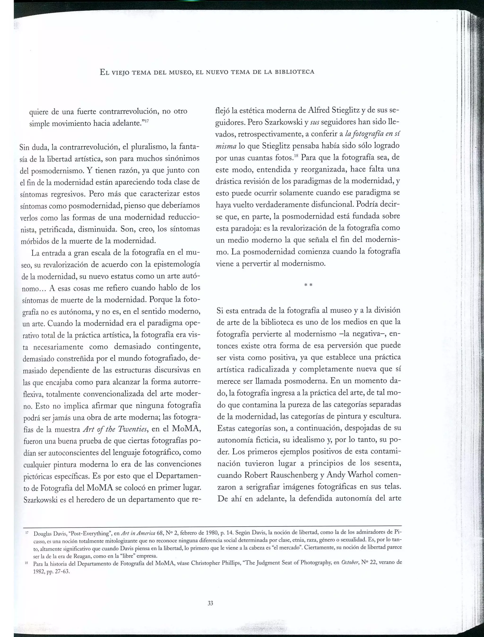 Crimp Douglas :: El viejo tema del museo | PDF