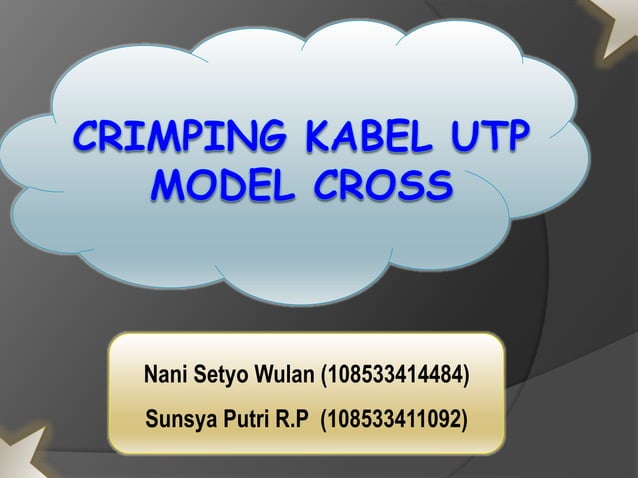Crimping kabel utp | PPTX
