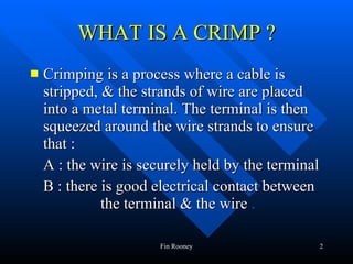 Crimping Presentation | PPT