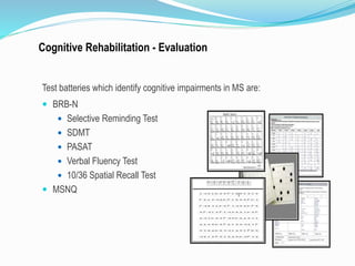 Cognitive Rehabilitation in MS | PPT