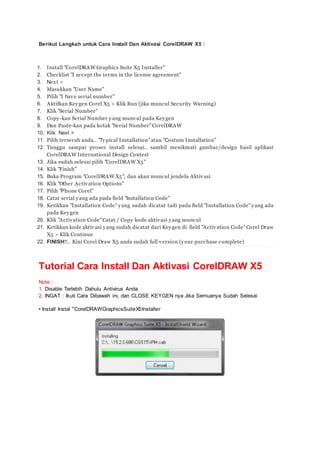 Cr install corel draw copy | PDF