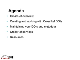 Introduction to CrossRef Webinar | PPT