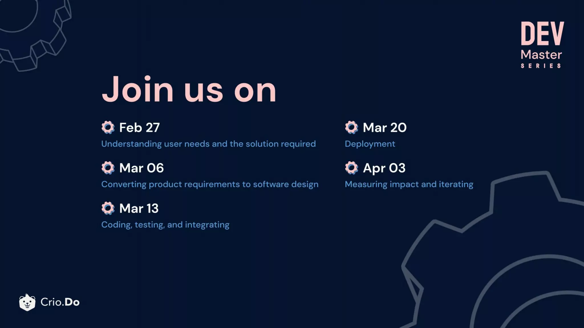Crio.do - Deployment on AWS Masterclass | PPT