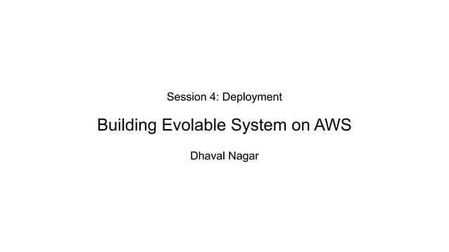 Crio.do - Deployment on AWS Masterclass | PPT