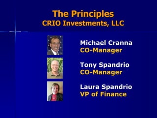 CRIO presentation | PPT