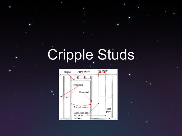 Cripple Studs | PPT