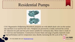 Water Pumps Manufacturers - CRI Pumps | PPTX