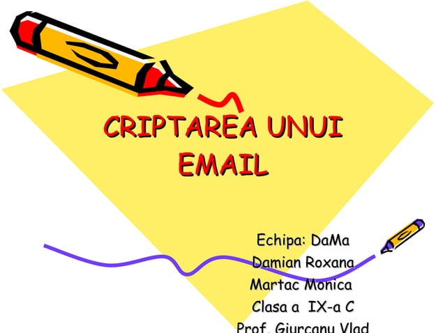 Criptarea unui email | PPT | Free Download