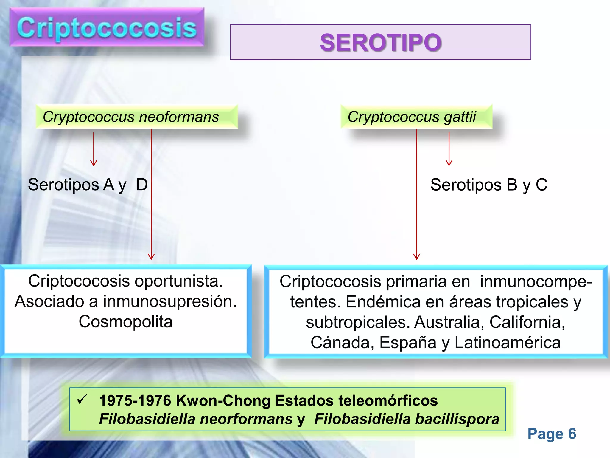 Criptococosis e Histoplasmosis. | PPTX