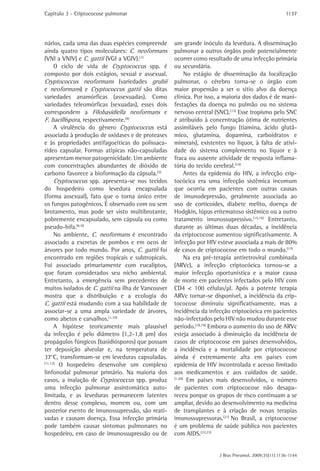 Criptococose pulmonar sbpt 2009 | PDF