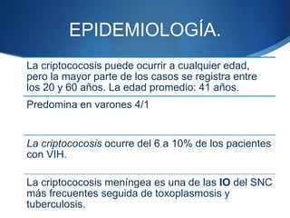 Criptococosis - VIH | PPTX