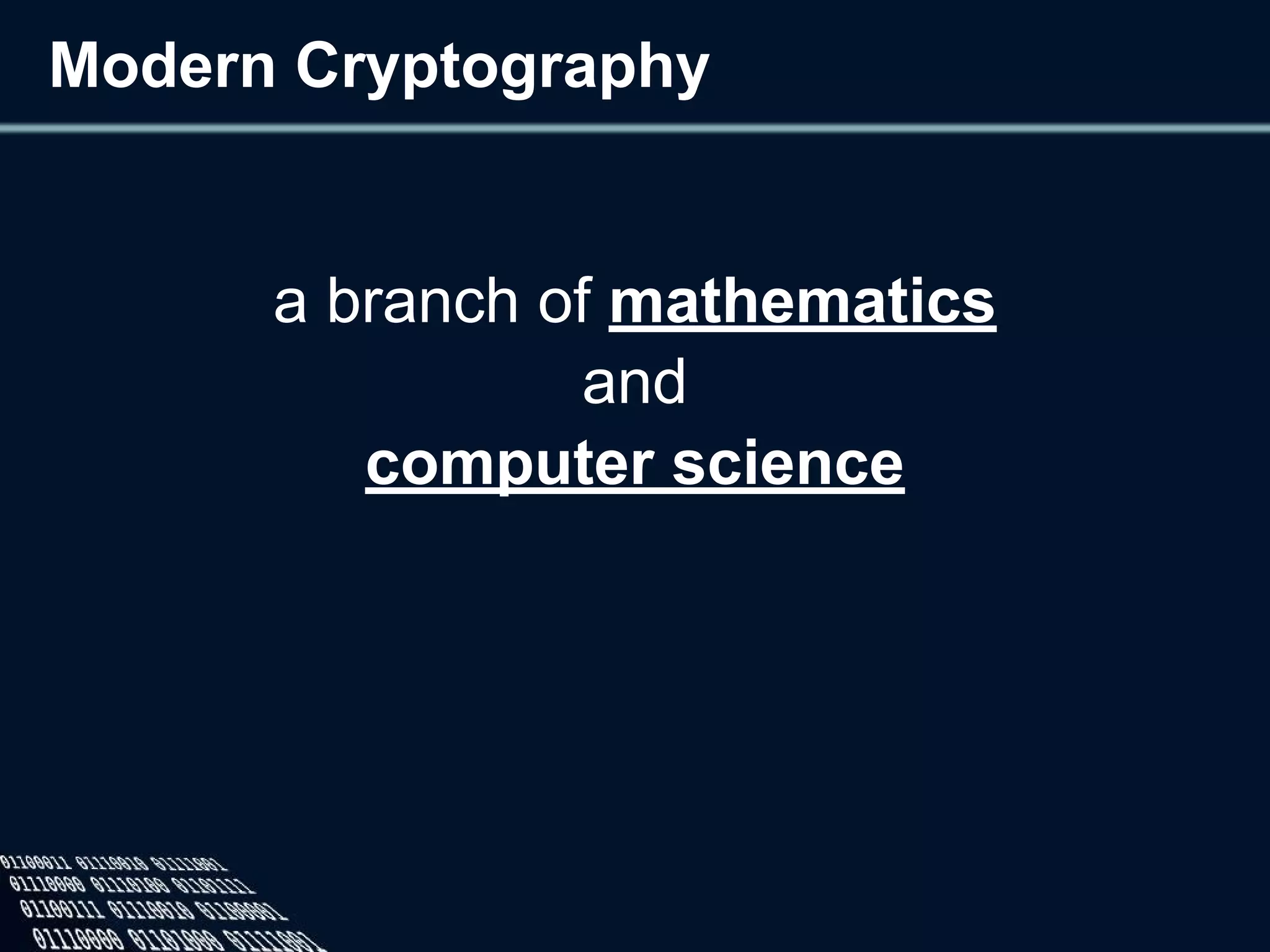 Introduction to Cryptography | PDF