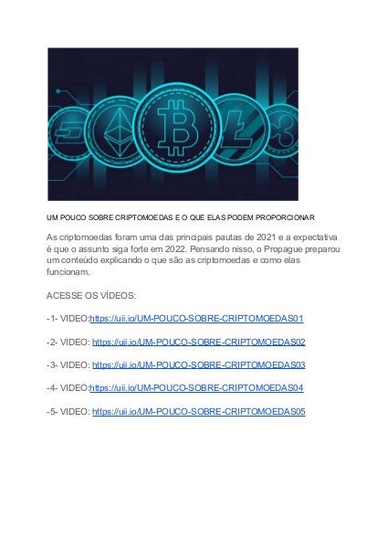 UM POUCO SOBRE CRIPTO MOEDAS | PDF | Free Download