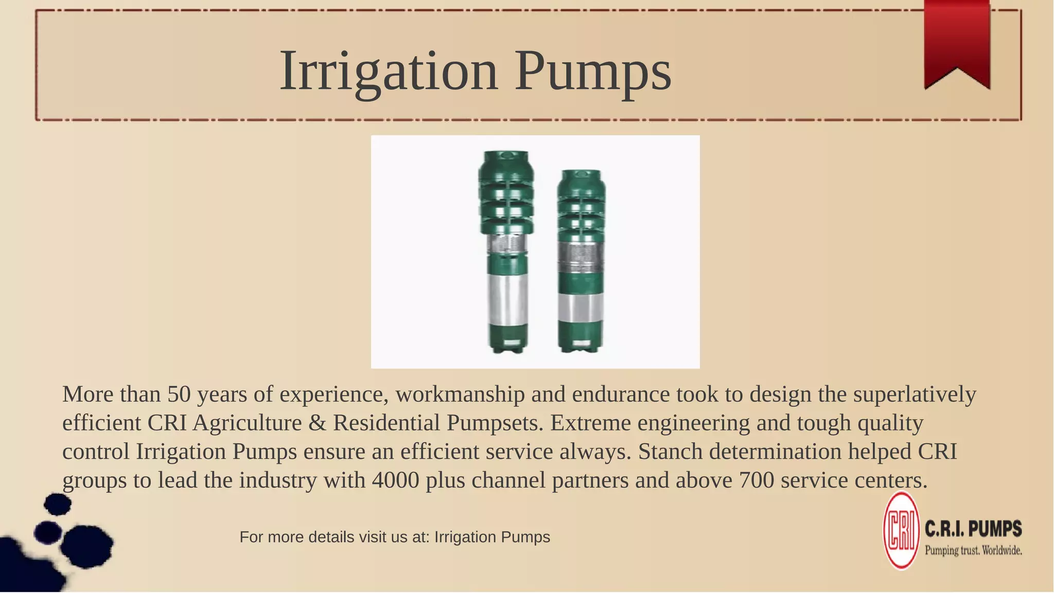 Cri Groups - Pumps Manufacturers | PPT