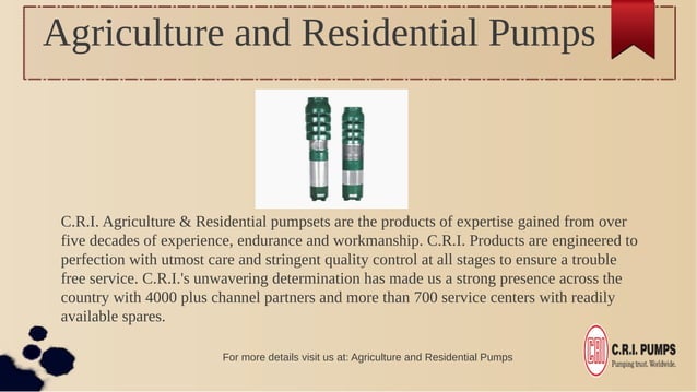 Cri Groups - Pumps Manufacturers | PPT