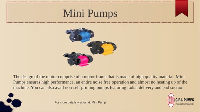 Cri Groups - Pumps Manufacturers | PPT