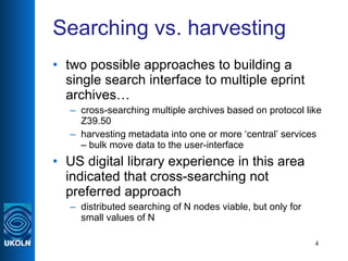 The Open Archives Initiative Protocol for Metadata Harvesting | PPT
