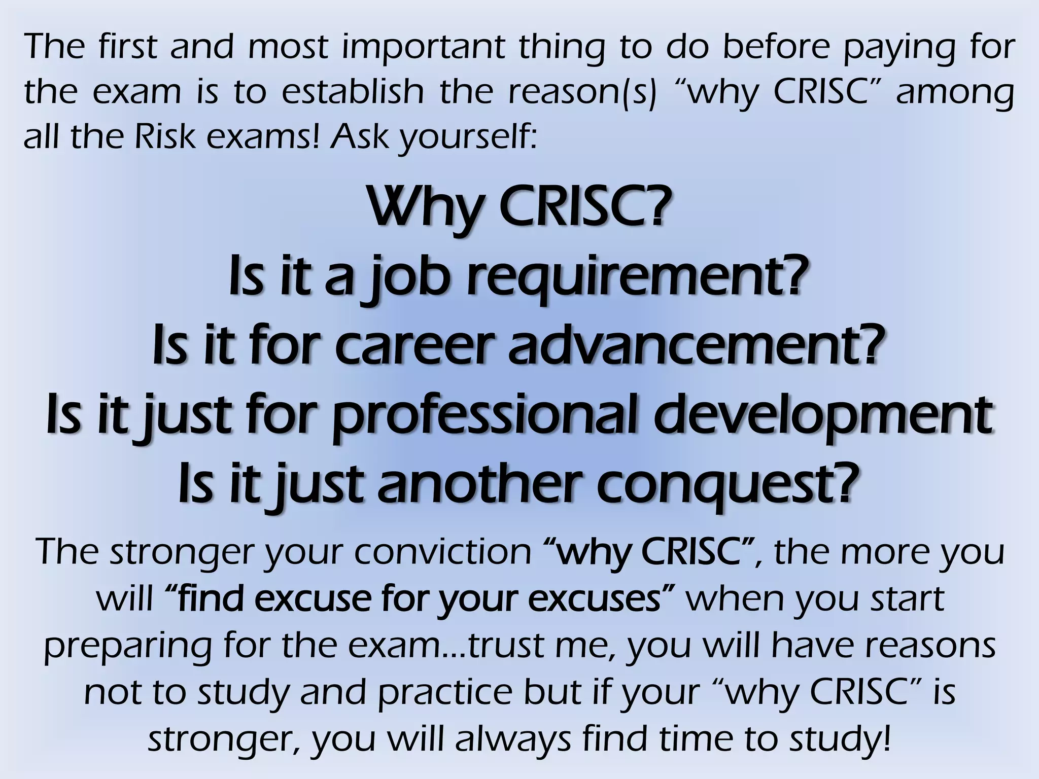 Crisc prep-guide | PDF