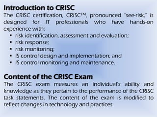 Crisc prep-guide | PDF