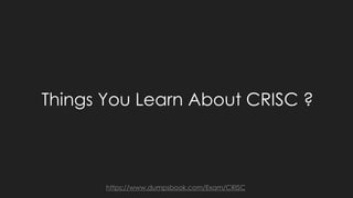 CRISC Exam Questions | PPT