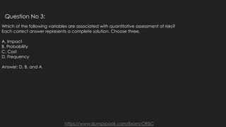 CRISC Exam Questions | PPT