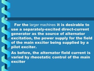 synchronous generator excitation | PPT